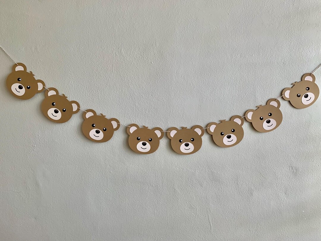 Teddy Bear Garland/ Teddy Bear Baby Shower Decorations/ Teddy Bear ...