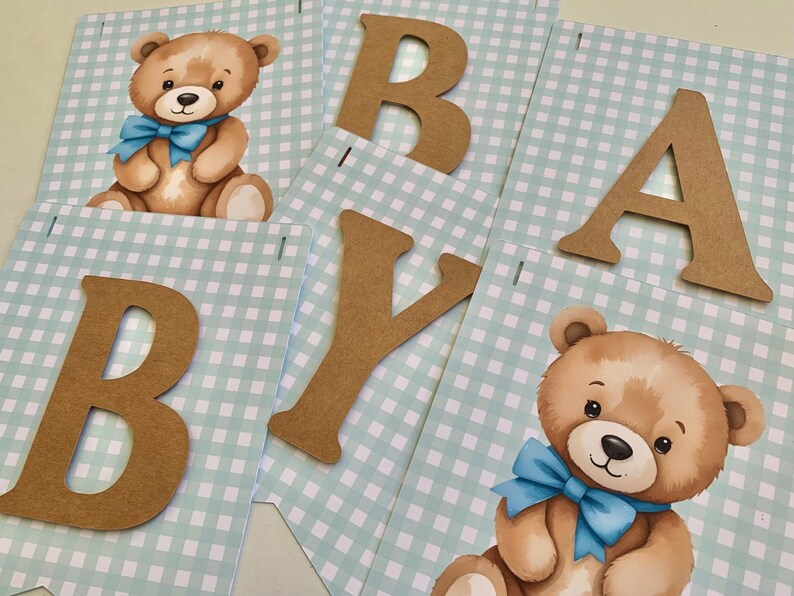 Adorable Teddy Bear Banner/ Teddy Bear Baby Shower and Party ...