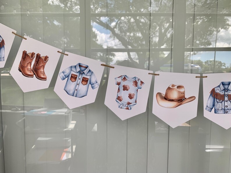 Cowboy Garland/ First Rodeo Banner/ First Rodeo-cowboy Party ...