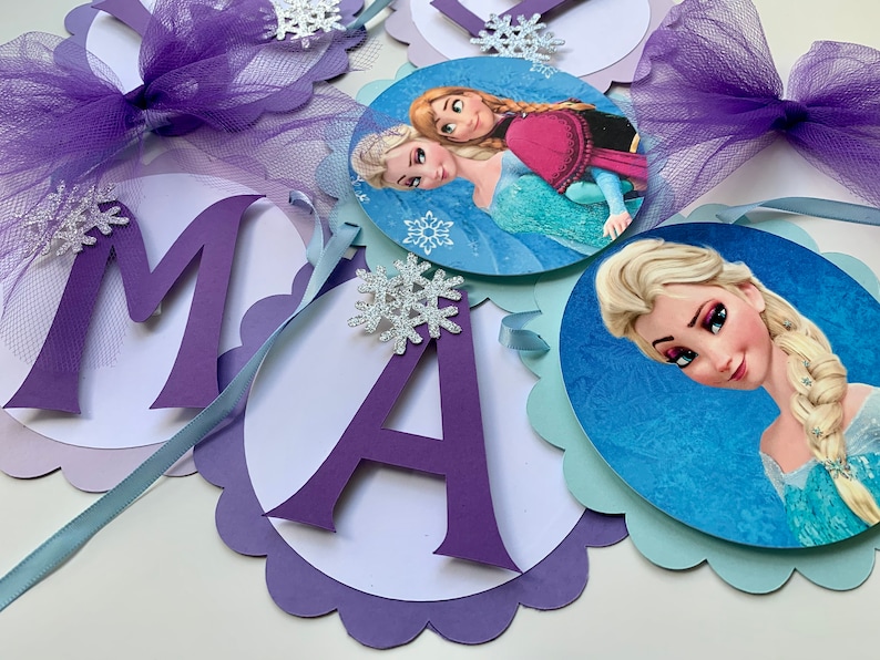 Frozen Banner/ Frozen Birthday Decor/frozen Backdrop/elsa Banner/frozen ...