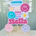Happy Face Cake Topper/smiley Face Cake Topper/happy Face Pastel ...