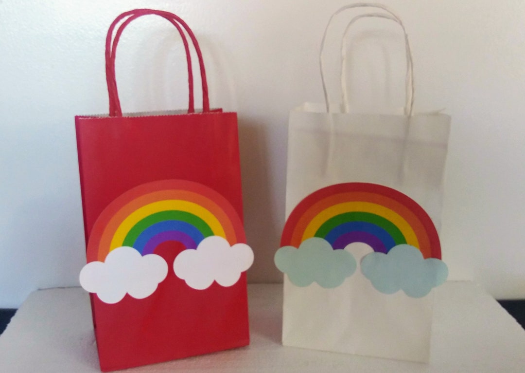 Rainbow Candy Bags 12/rainbow Party Decorations/rainbow - Etsy