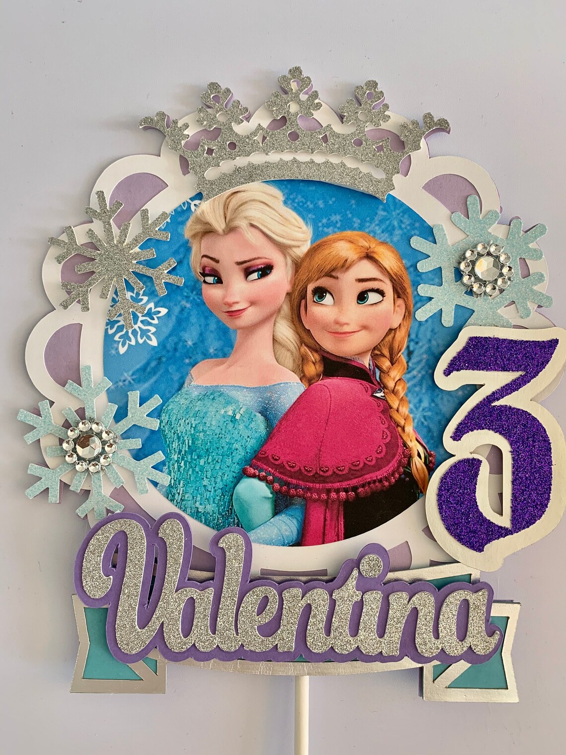 Frozen Cake Topper/frozen Birthday Party/frozen Party - Etsy