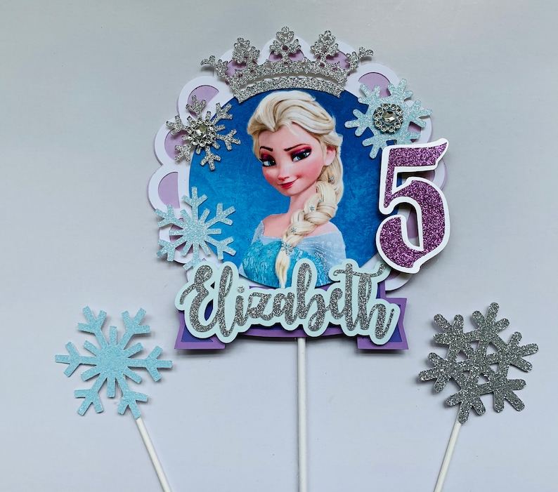 Frozen Cake Topper/frozen Birthday Party/frozen Party - Etsy