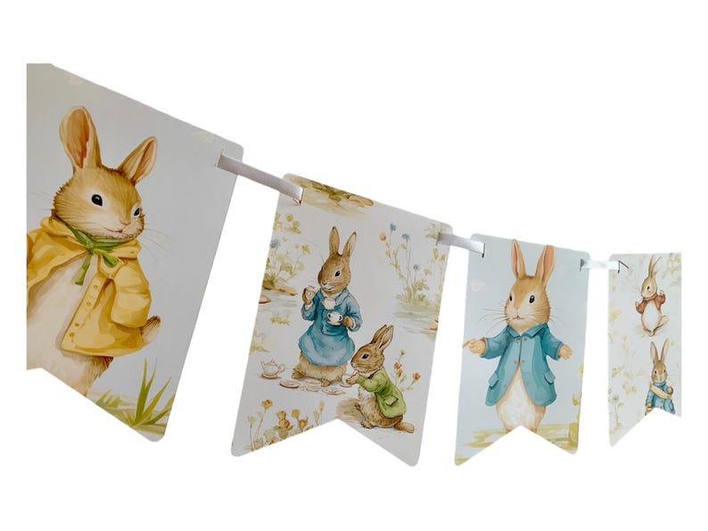 Petter Rabbit Garland/ Petter Rabbit Banner/ Beatriz Potter & Peter ...
