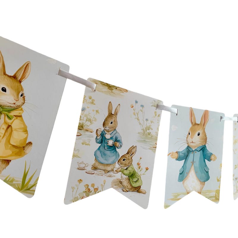Rabbit Garland - Etsy