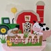 Farm Theme Cake Toppers Set/ Farm Animals Cake Topper/ Farm Theme Candy ...