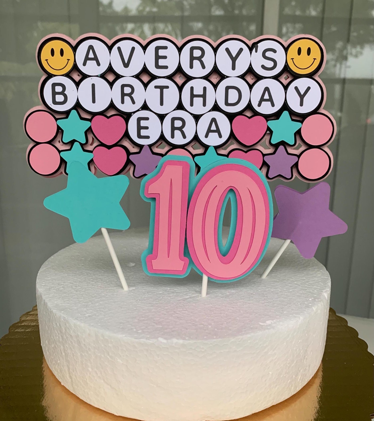 Friendship Bracelet Cake Topper/ My Birthday Era Cake Topper ...