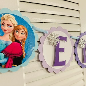 Frozen Banner/ Frozen Birthday Decor/frozen Backdrop/elsa Banner/frozen ...