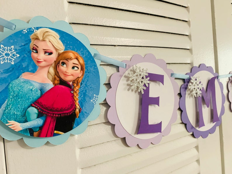 Frozen Banner/ Frozen Birthday Decor/frozen Backdrop/elsa - Etsy