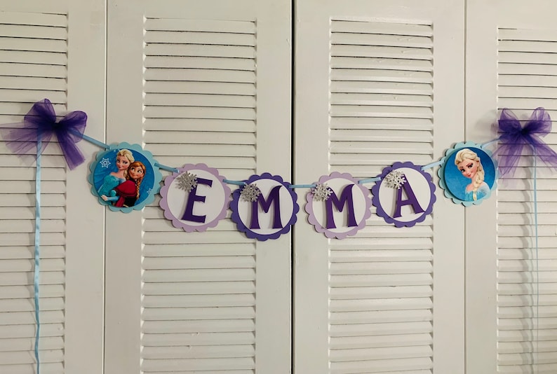 Frozen Banner/ Frozen Birthday Decor/frozen Backdrop/elsa - Etsy