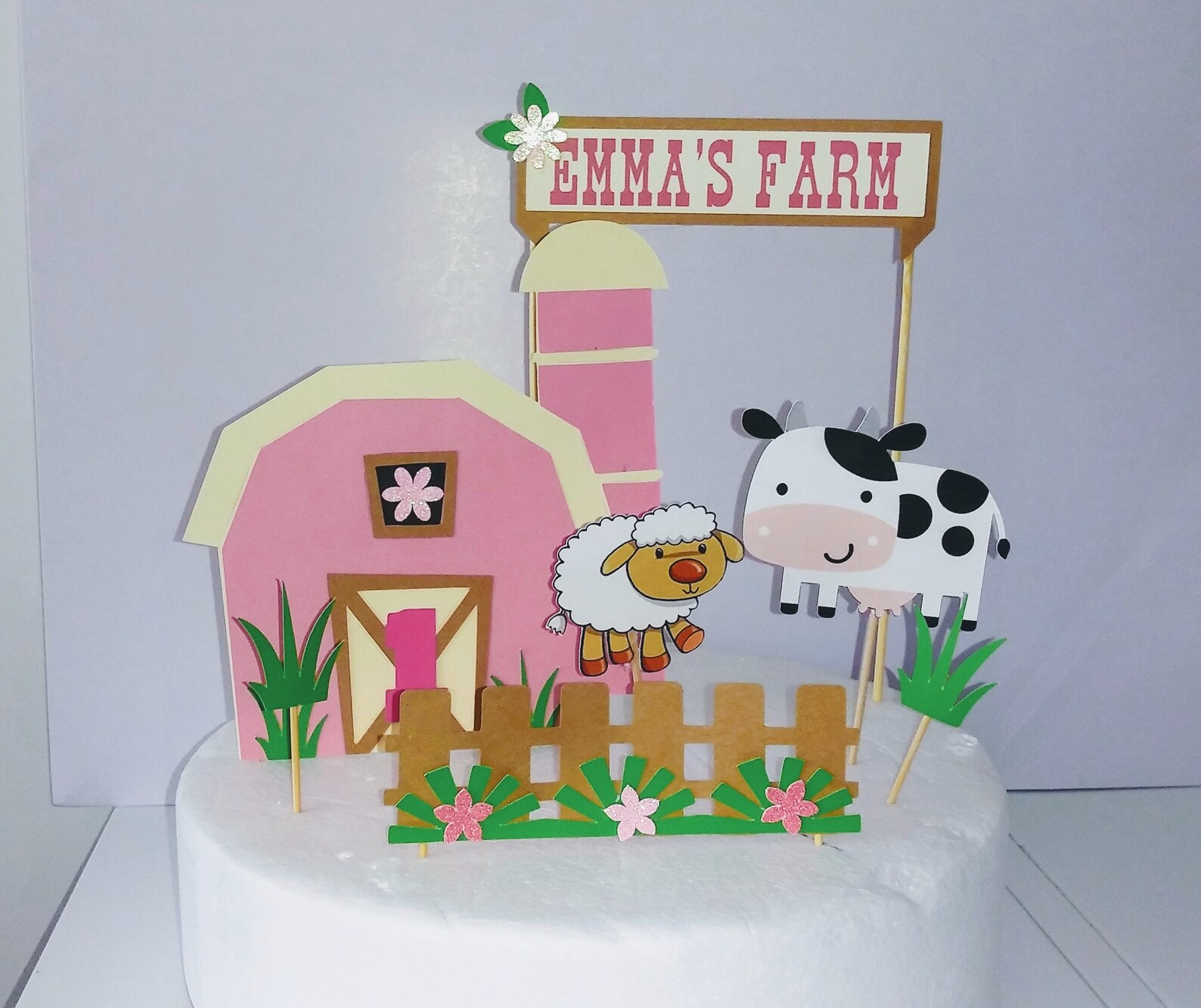 Farm Theme Cake Topper/ Farm Theme Party Decor/ Farm Theme | Etsy