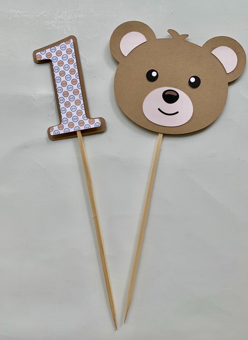 Teddy Bear Centerpiece Sticks/ We Can Bearly Wait Party Decoration ...