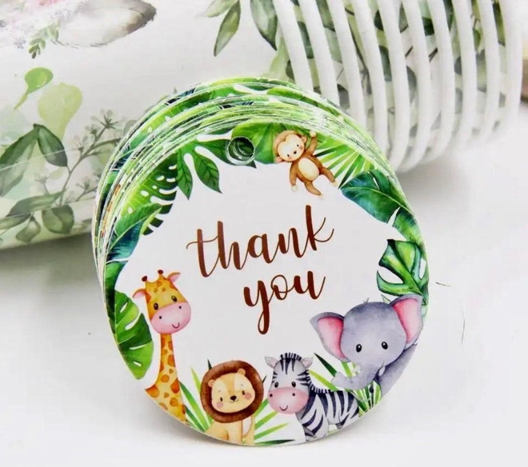 Safari Tags/ Safari Animals Labels/safari Animals Treats/ Sagari Party ...