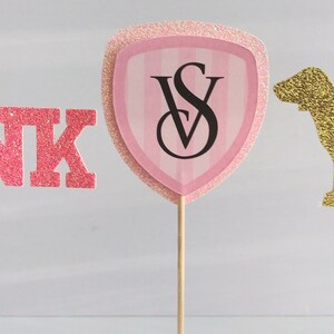 Victoria Secret Cupcakes Toppers/ Pink Cupcake Toppers/ Love Pink - Etsy