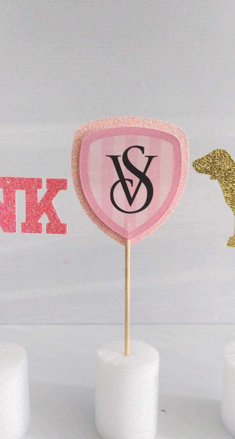 Victoria Secret Cupcakes Toppers/ Pink Cupcake Toppers/ Love Pink - Etsy
