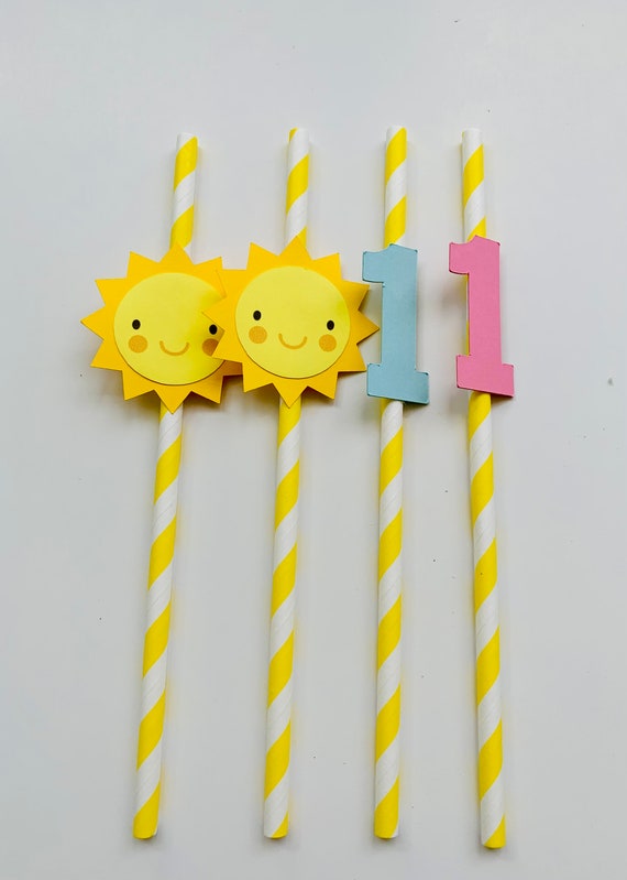 My Little Sunshine Straws/sunshine Straws/ Little Sunshine - Etsy