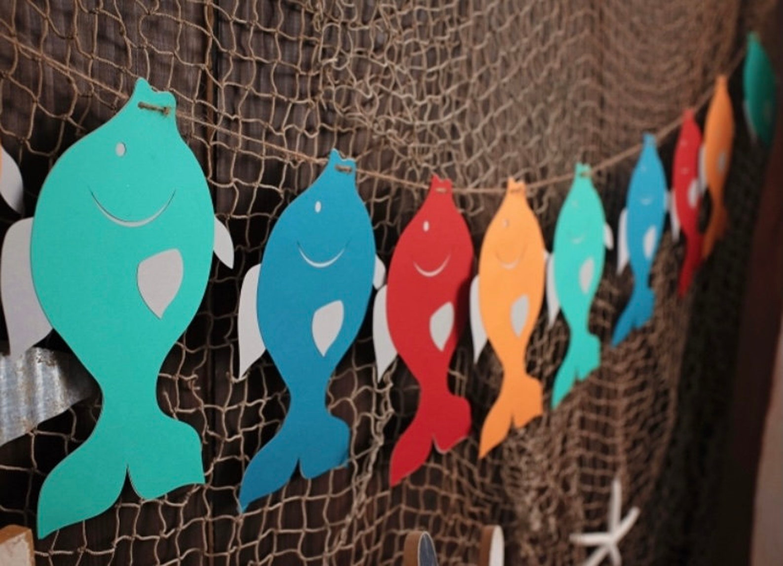 Fish Banner/ Fishing Birthday Banner/fish Garland/fishing | Etsy