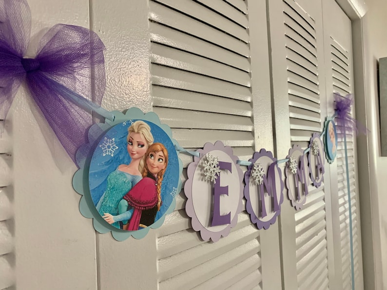 Frozen Banner/ Frozen Birthday Decor/frozen Backdrop/elsa - Etsy