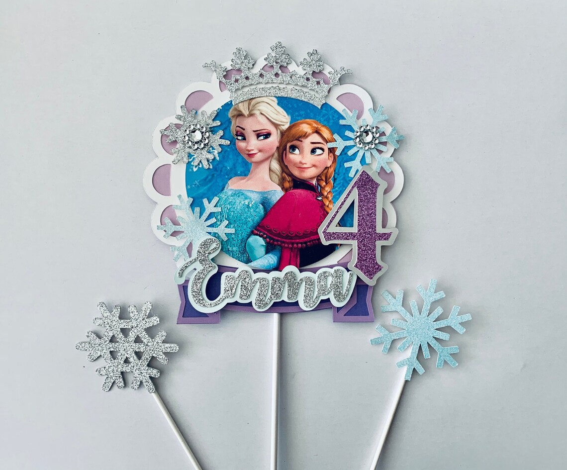 Frozen Cake Topper/frozen Birthday Party/frozen Party - Etsy