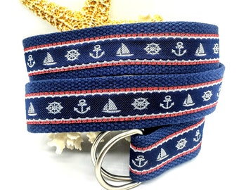 Nautical Mens Belt - Etsy