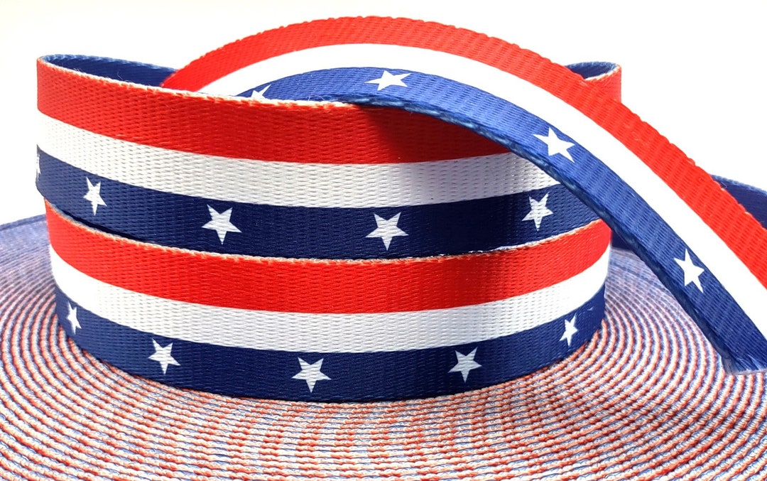 American Flag Webbing/1 1/4 Inches Wide/sold by the Yard - Etsy