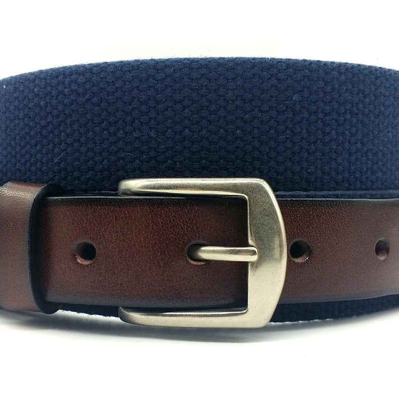 Mens Webbing Navy Belt - Etsy