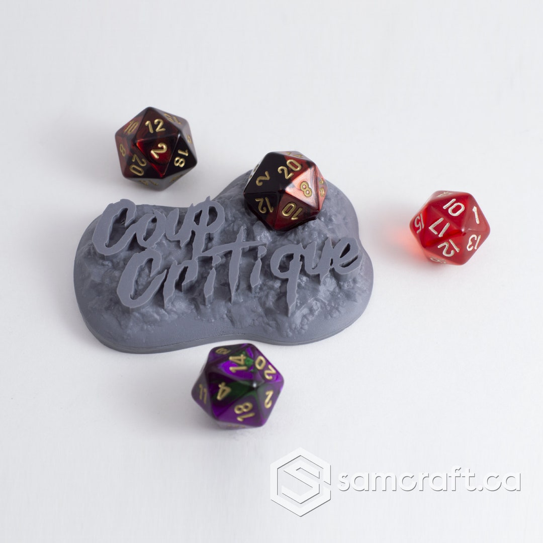 D20 Stand - Special Edition: Coup Critique - Etsy