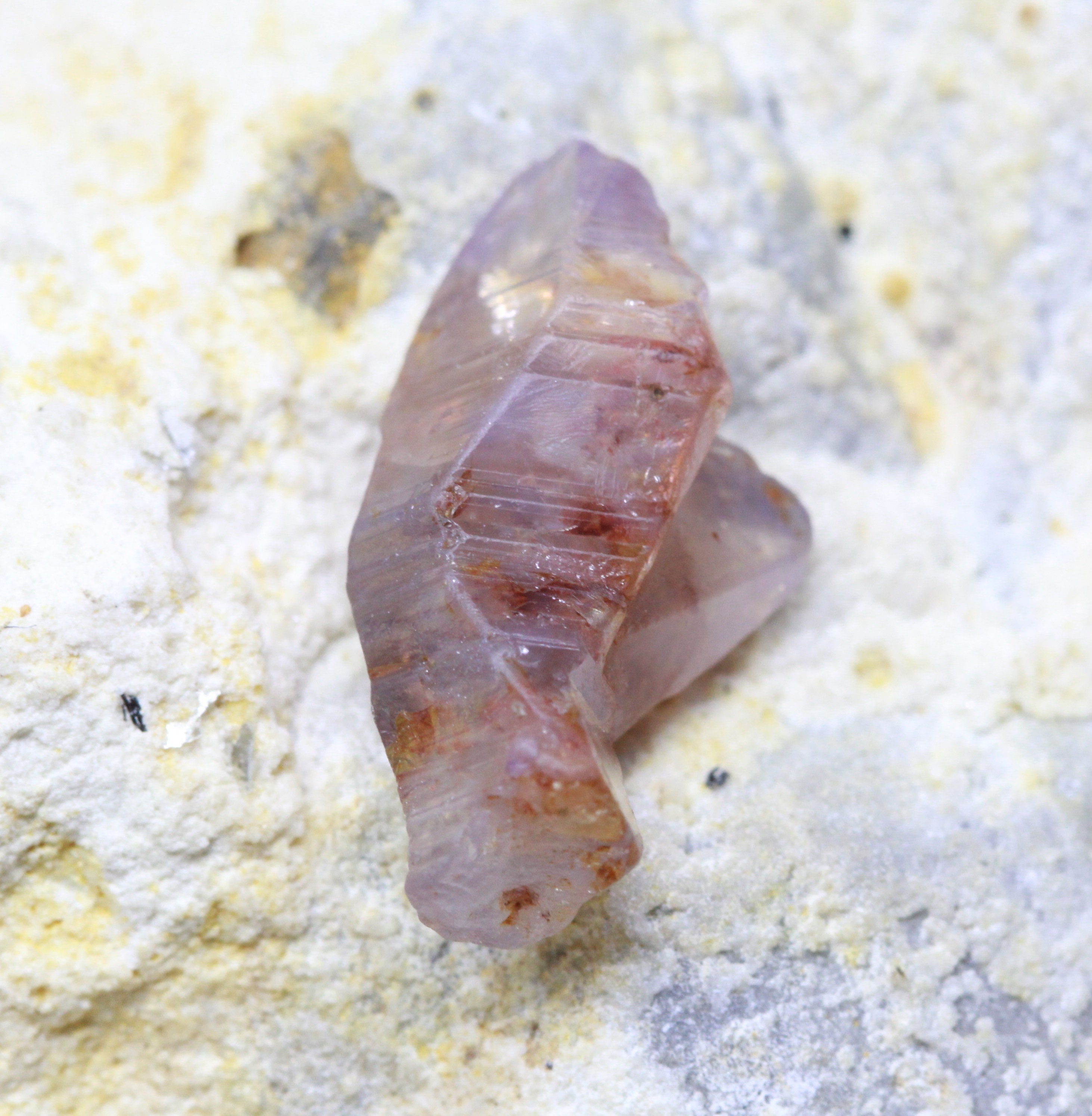 Purple Corundum Crystal With a Branch Twin Crystal and Great - Etsy