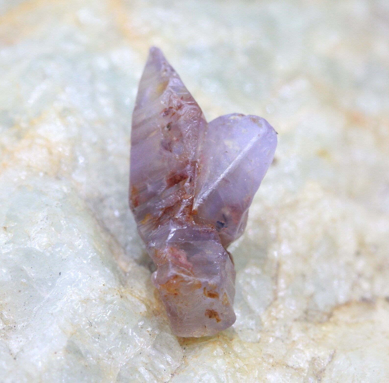 Purple Corundum Crystal With a Branch Twin Crystal and Great - Etsy