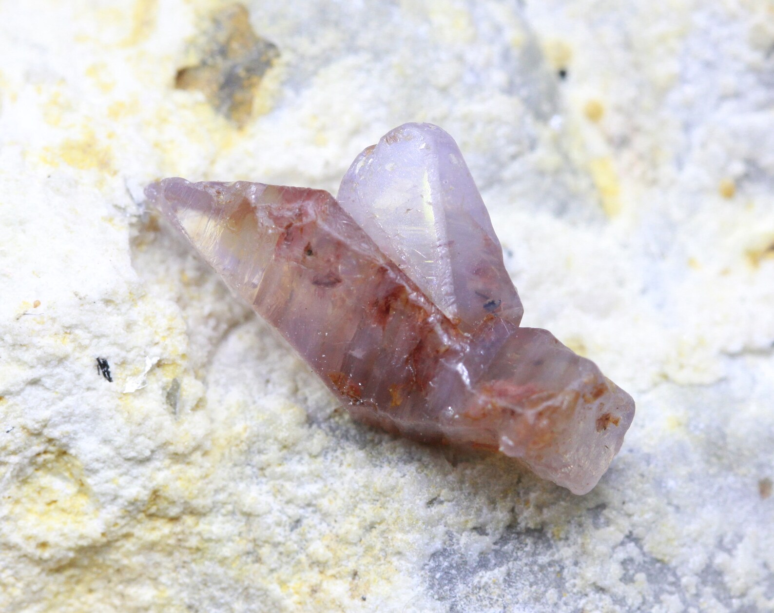 Purple Corundum Crystal With a Branch Twin Crystal and Great - Etsy