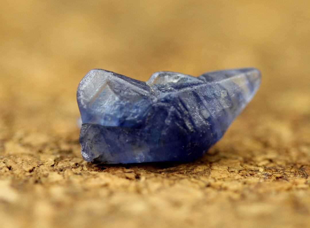 Blue Sapphire (corundum) Crystal , High Luster and Contains Child ...