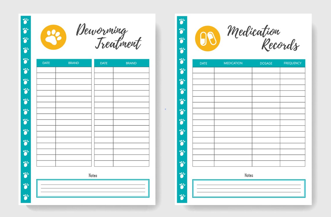 Cat Care Planner [27 Pages] - PDF Printable - Cat Care Sheets, Cat ...