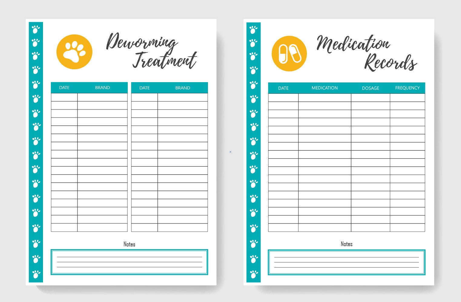 Cat Care Planner 27 Pages PDF Printable Cat Care Sheets - Etsy