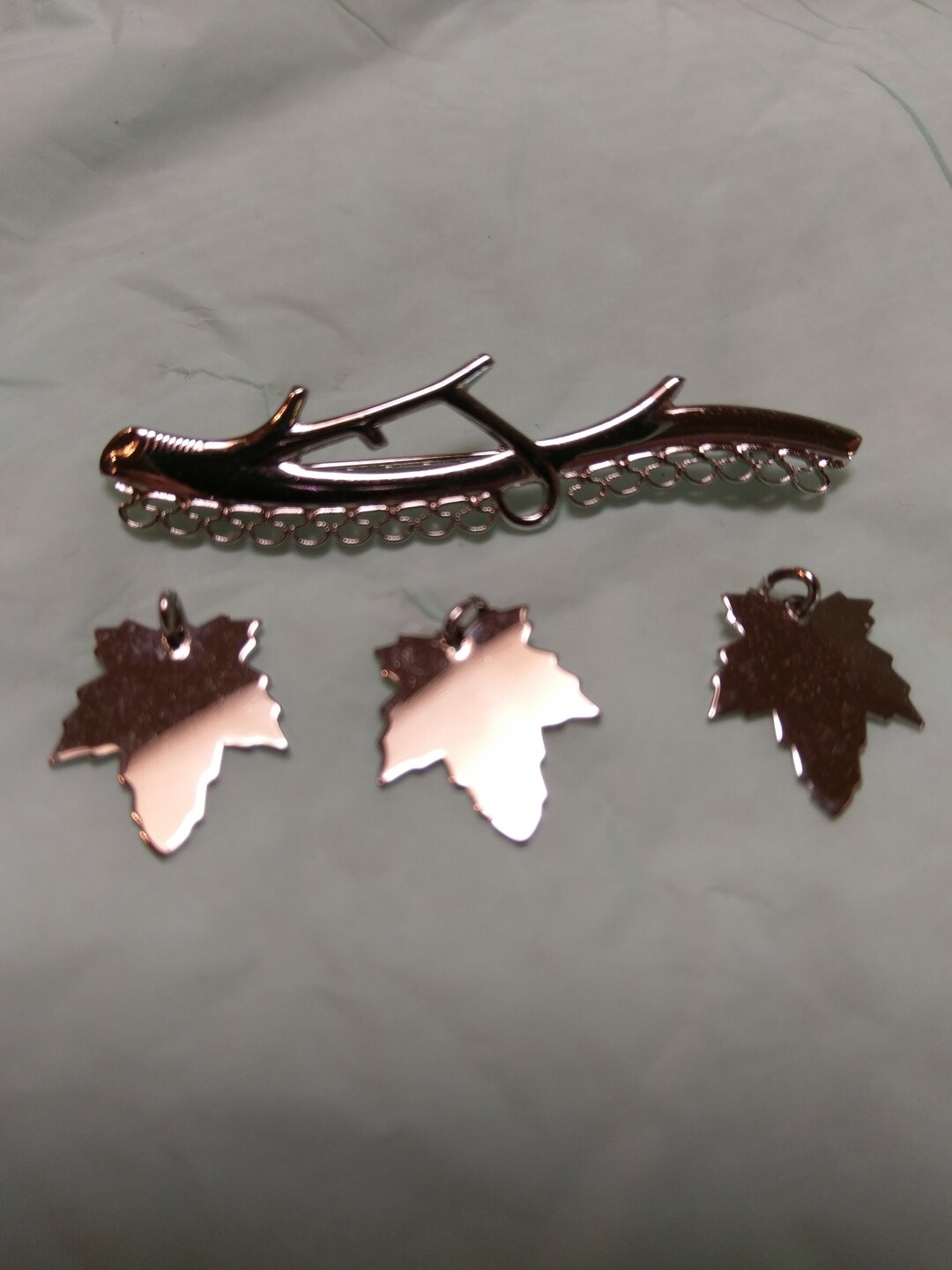Vintage Signed Forstner Sterling Silver Family Tree Branch Brooch With ...