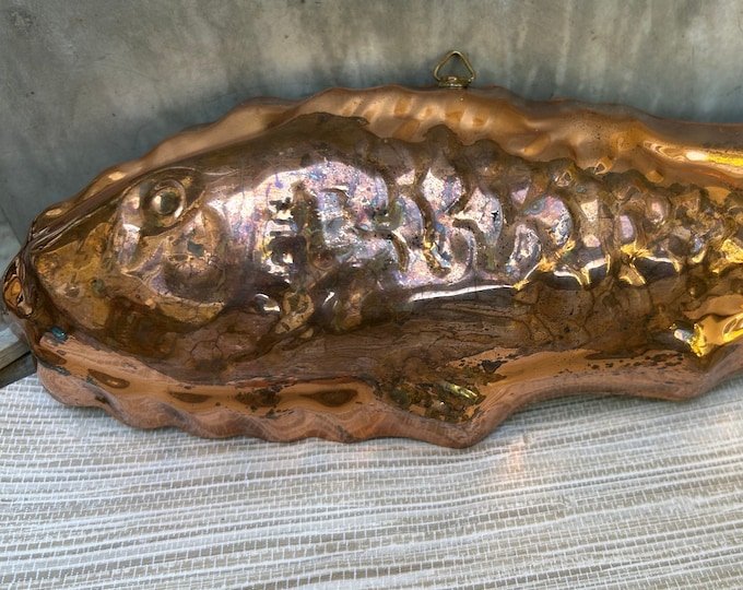 Vintage Copper Fish Mold Kitchen Wall Decor - Etsy