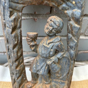 Antique Cast Iron Statue Brewery Wine Bar Decor - Etsy