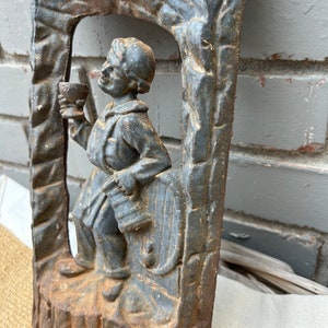 Antique Cast Iron Statue Brewery Wine Bar Decor - Etsy