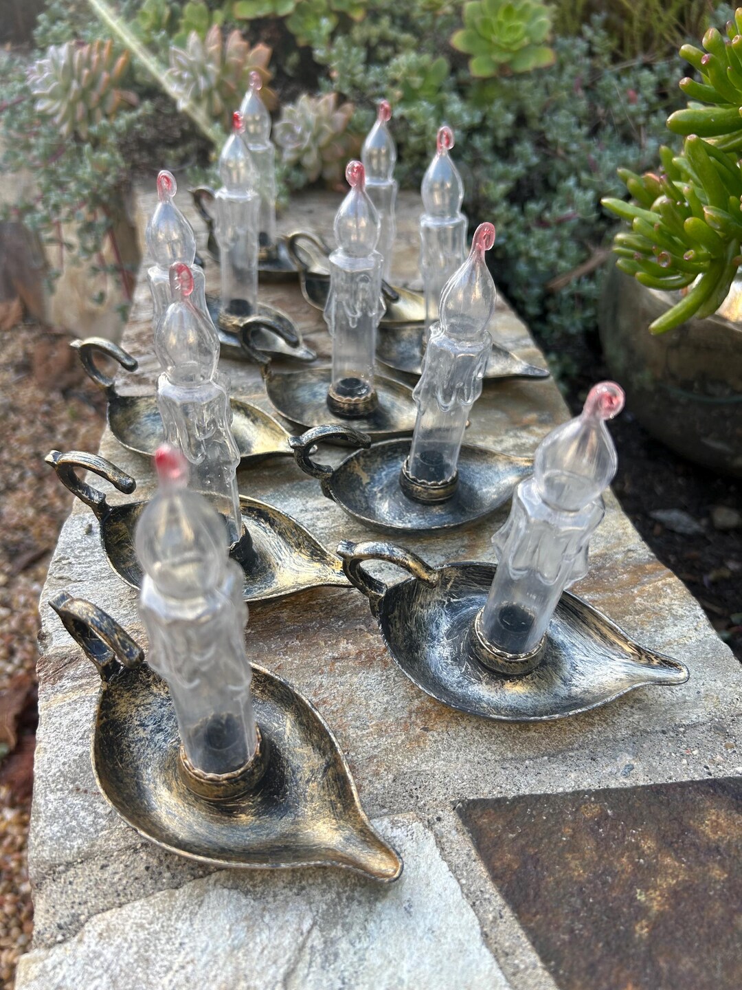 Vintage Candlestick Covers for String Lights Set of 11 - Etsy