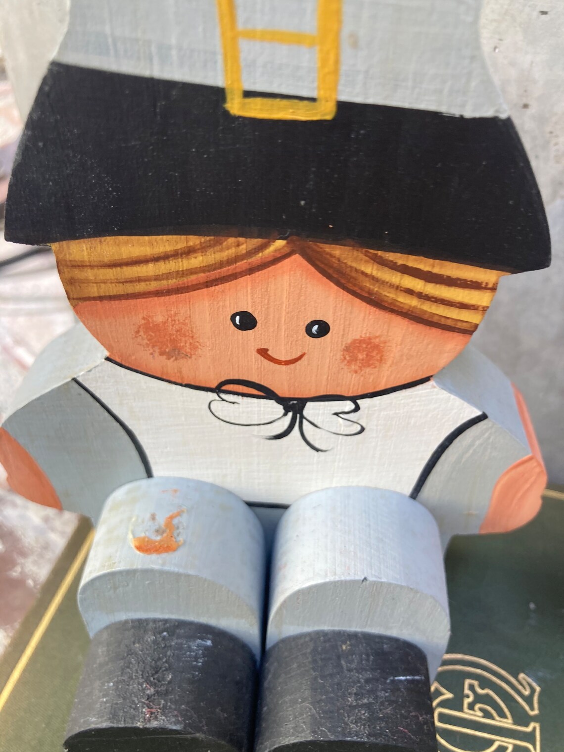 Handpainted Wood Pilgrim Figurines: Thanksgiving Decor - Etsy