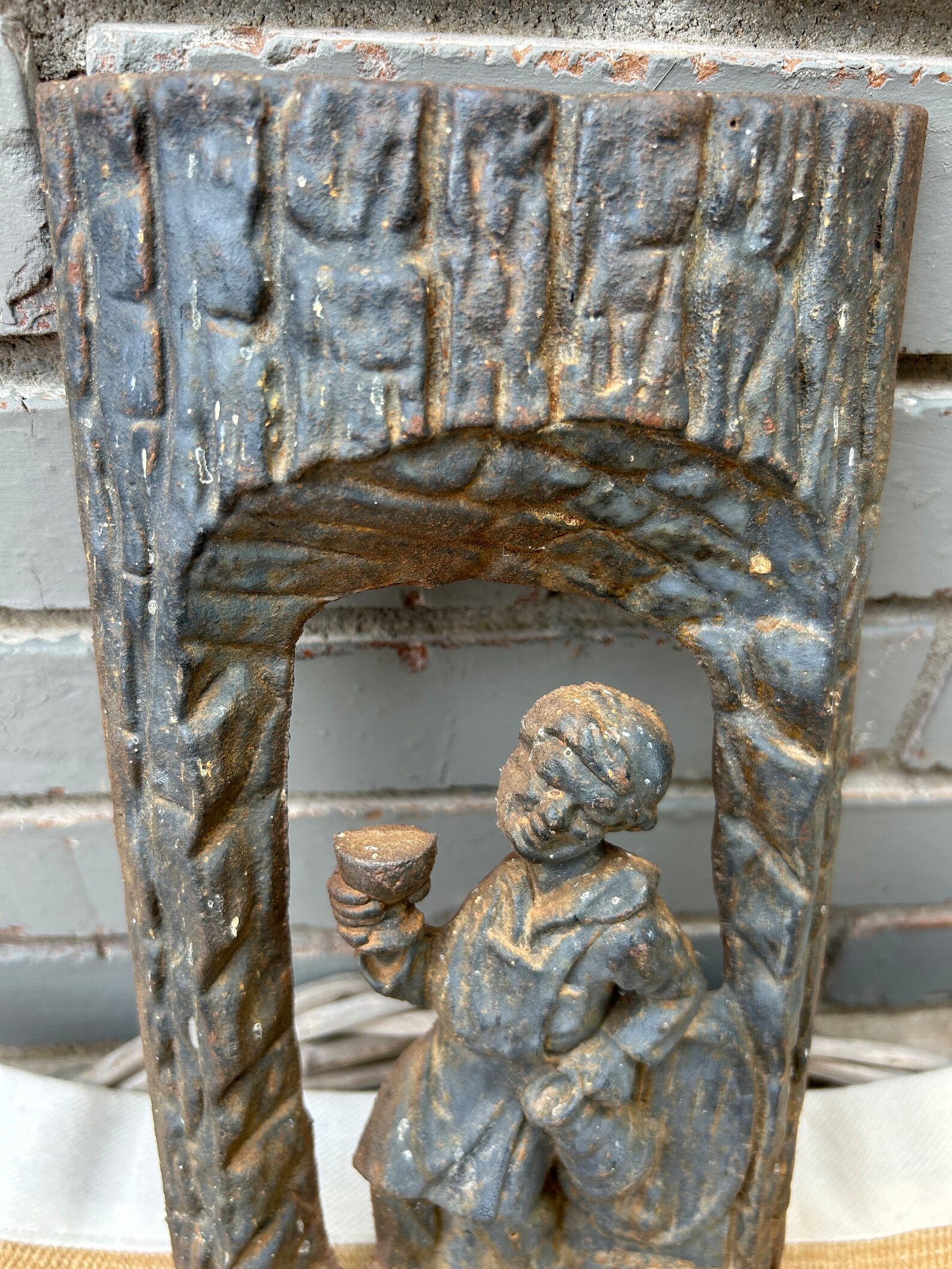 Antique Cast Iron Statue Brewery Wine Bar Decor - Etsy