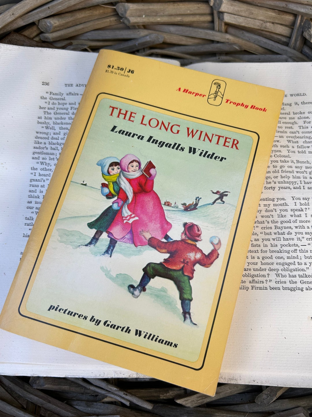 The Long Winter Laura Ingalls Wilder Paperback 1971 - Etsy