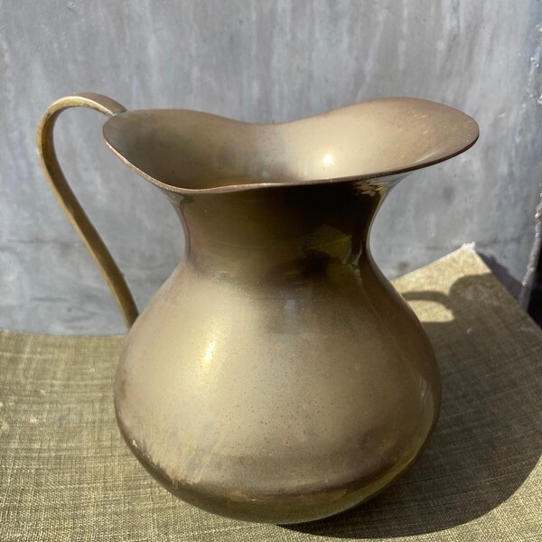 Brass Pitcher - Etsy