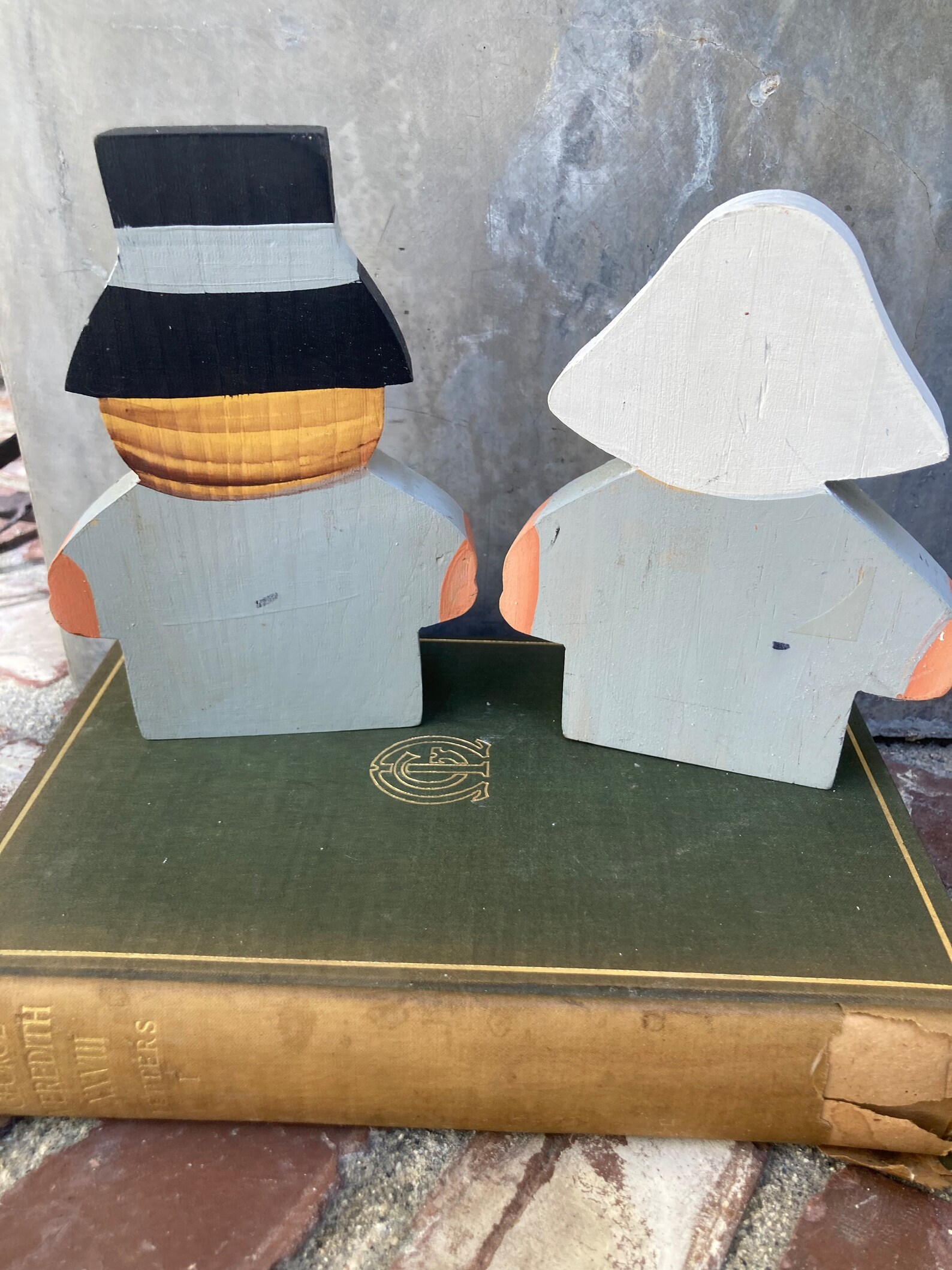 Handpainted Wood Pilgrim Figurines: Thanksgiving Decor - Etsy