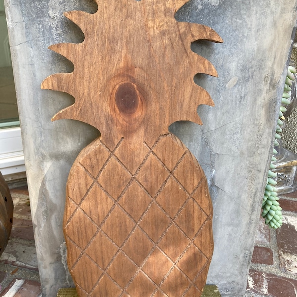 Wood Pineapple - Etsy