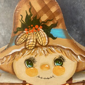 Adorable Handpainted Scarecrow - Etsy