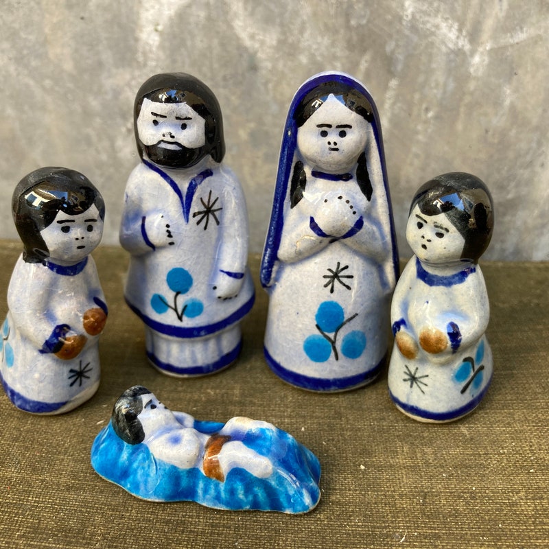 White Nativity Scene - Etsy
