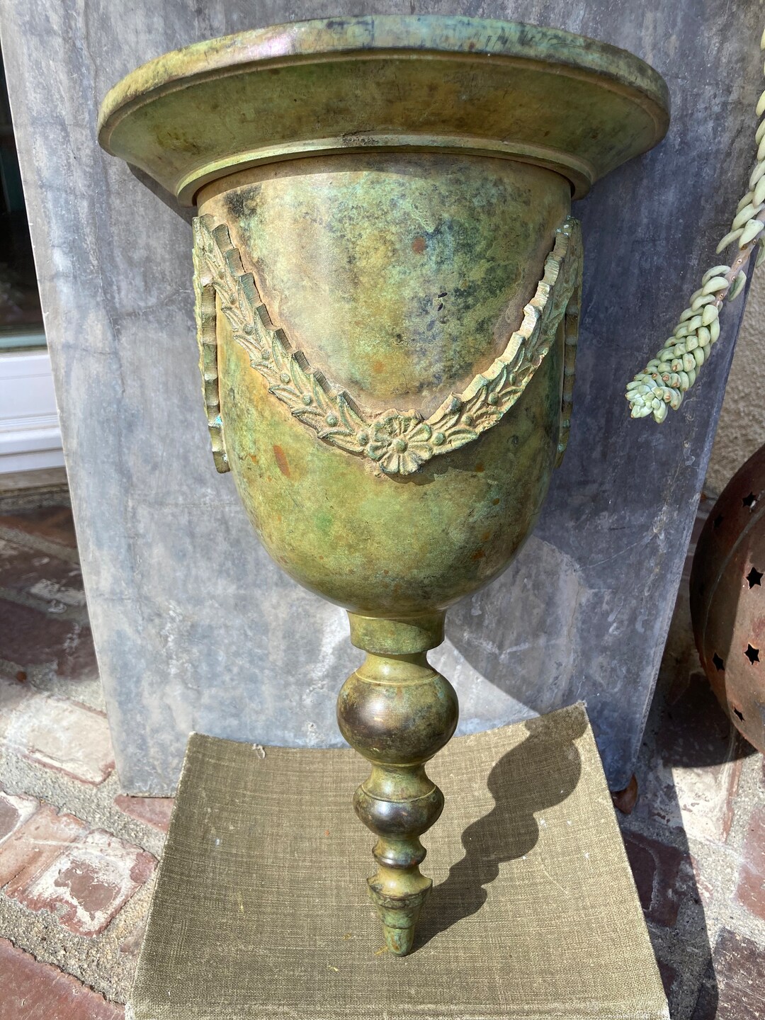 Gorgeous Green Metal Wall Display Shelf - Etsy
