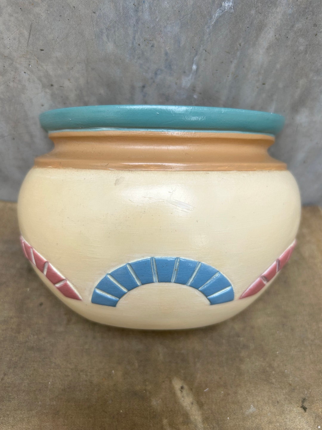 Southwestern Vintage Homco Wall Vase - Etsy