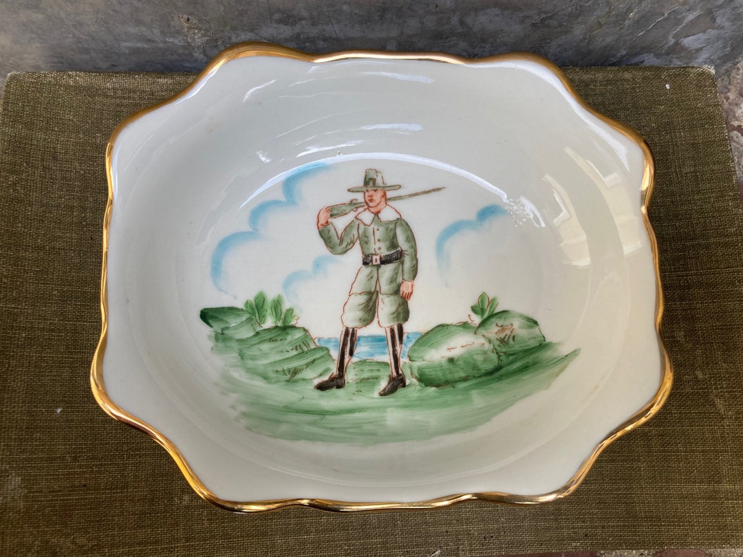 Decorative Pilgrim Hunter Ceramic Trinket Dish - Etsy